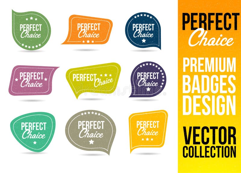Perfect Choice Logo Badge Emblem Stock Vector - Illustration of seal ...