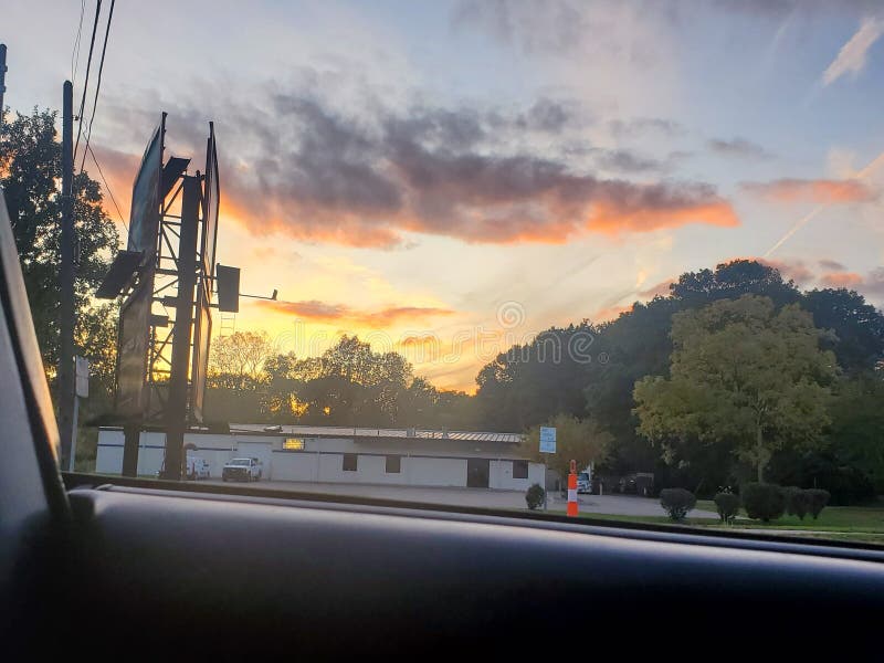 Perfect City Sunset in Lansing Michigan Stock Image - Image of perfect ...