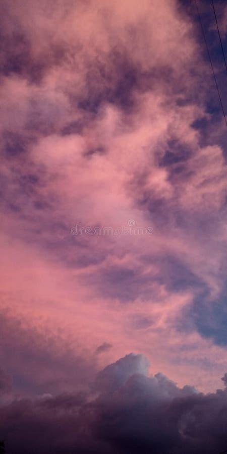 Perfect Cloudy in Evening Like in the Dream Stock Photo - Image of like ...