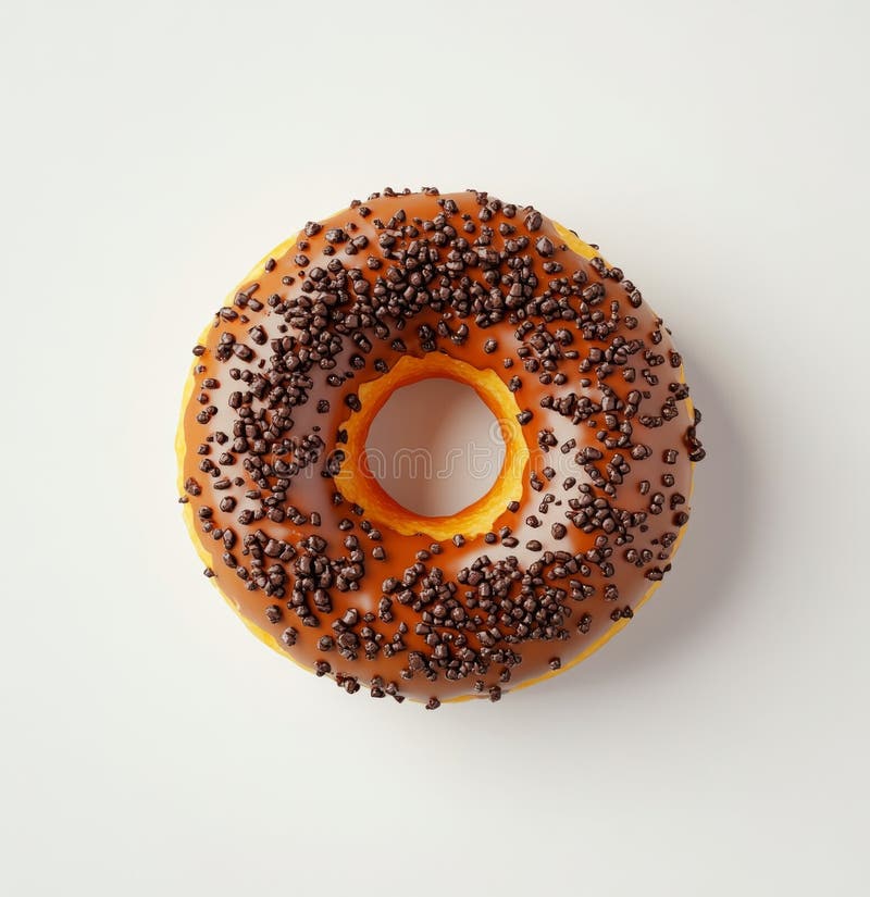 The Perfect Combination of Chocolate and Glazed Donuts. Stock Image ...