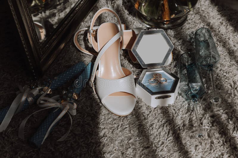 A Perfect Composition of the Details of the Bride. Stock Photo - Image ...