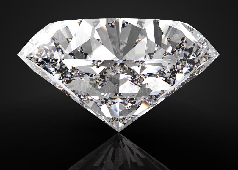 Perfect Diamond Isolated on Black Stock Photo - Image of glamour, object: 54102888