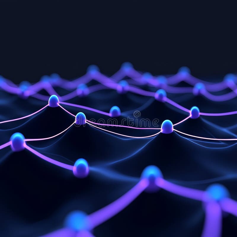 Perfect Digital Background for Tech Operations, Neural Networks, Stock ...