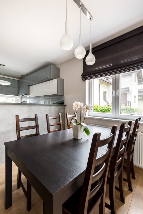 Perfect Dining Set for a Family Dinner Stock Photo - Image of bright ...