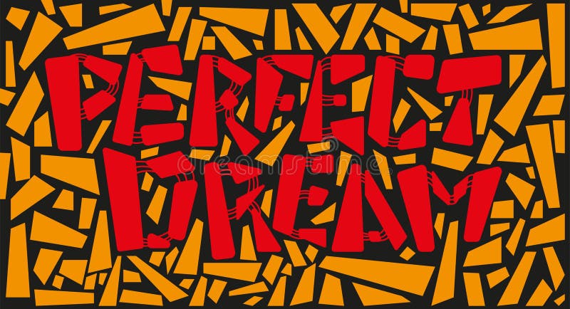 Perfect Dream Vector Illustration Stock Vector - Illustration of ...