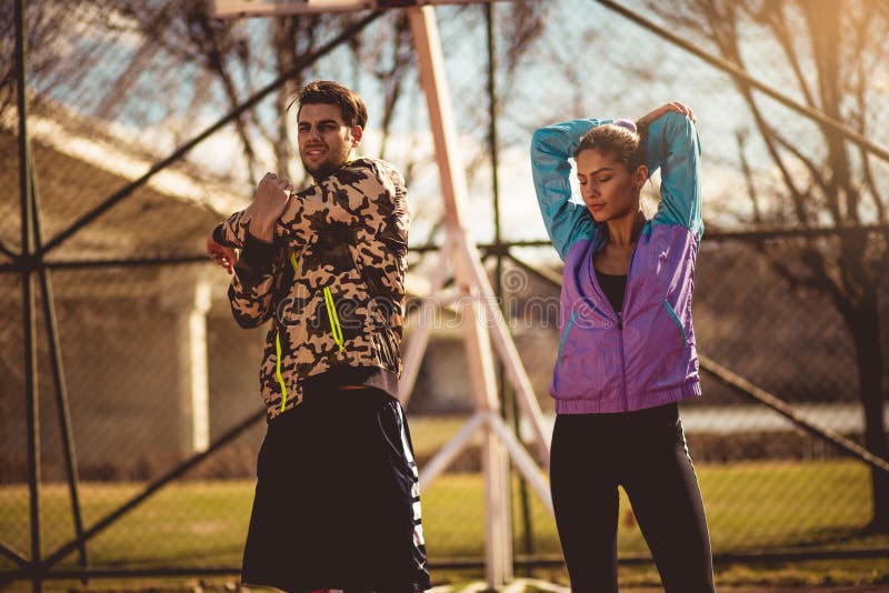 Perfect Exercise after Training Stock Image - Image of life, move ...