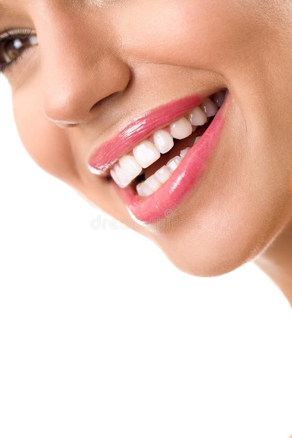 Perfect female smile stock image. Image of caucasian - 67015955