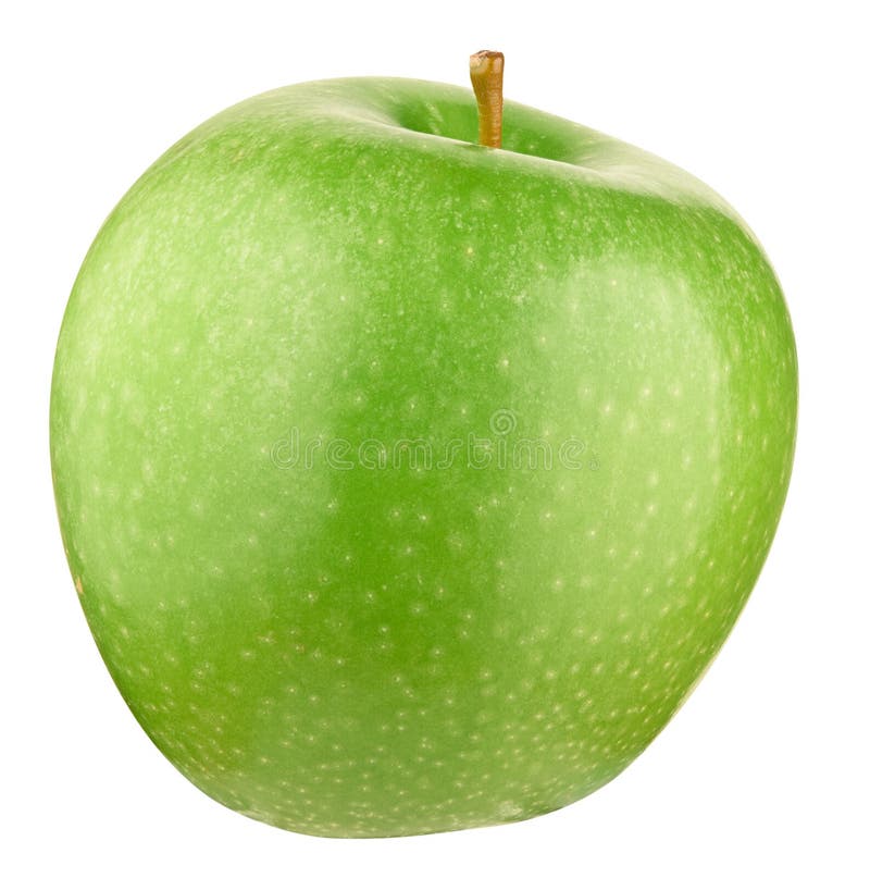 Perfect Fresh Green Apple Isolated on White Background Stock Photo ...