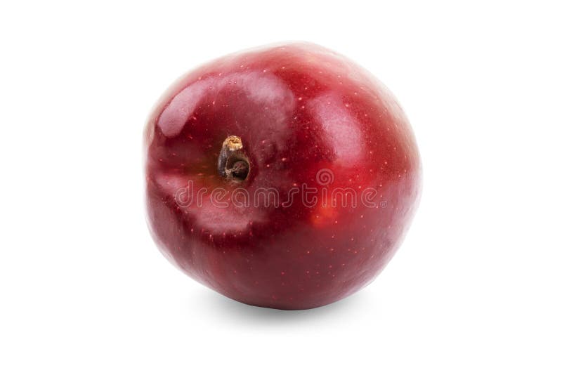 Perfect Fresh Green Apple Isolated on White Background in Full Depth of ...