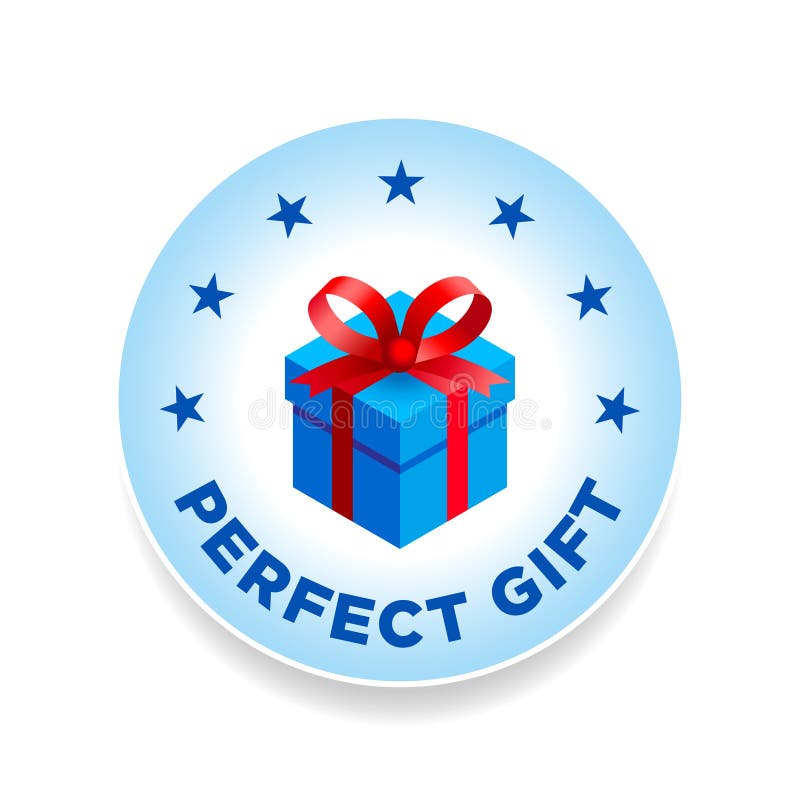 Perfect Gift Isolated Vector Badge Stamp Icon Banner Stock Vector ...