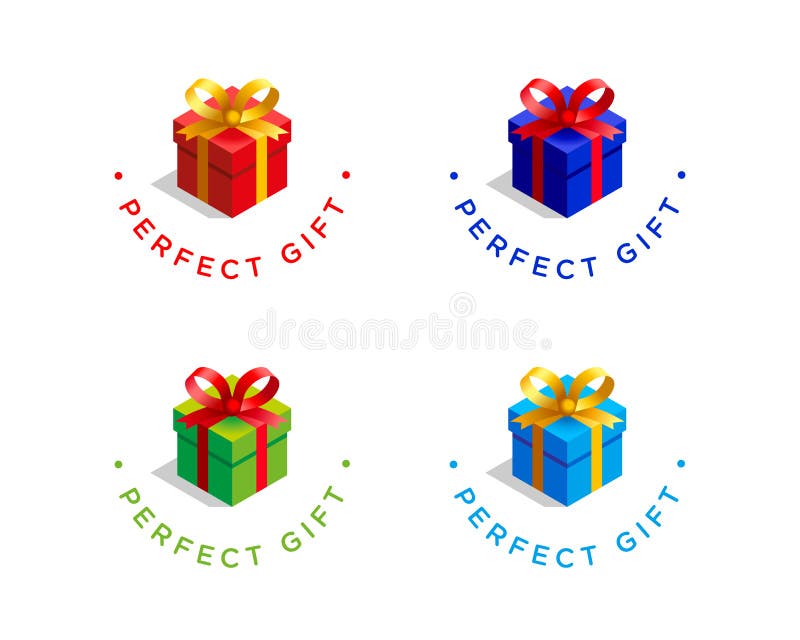 Perfect Gift Isolated Vector Badge Stamp Icon Banner Stock Vector ...