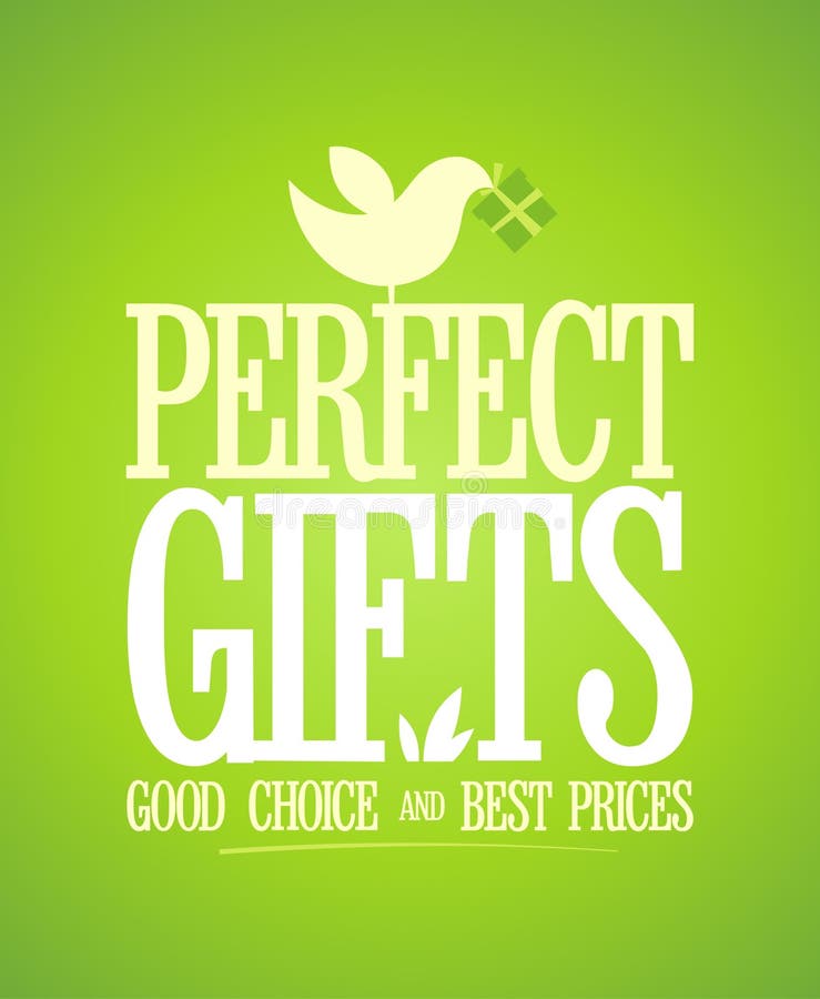 Perfect gifts design. stock vector. Illustration of gift - 29506892