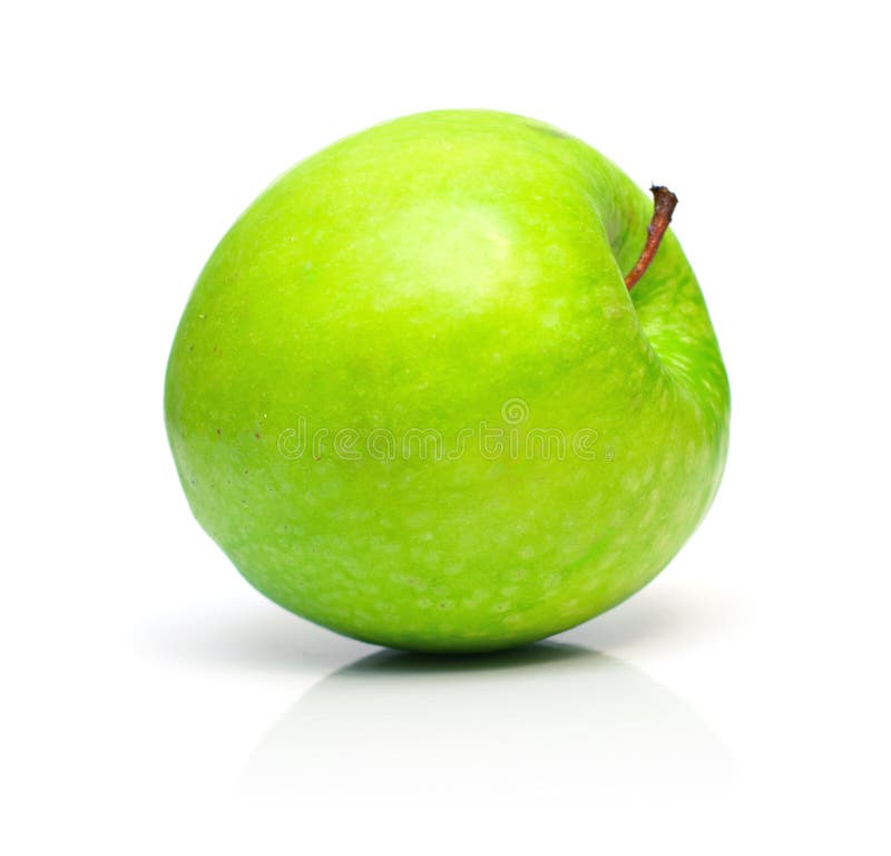 Perfect green apple stock image. Image of shadow, apple - 12673041