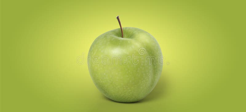 Perfect Green Apple Isolated. Full Depth of Field with Clipping Path ...