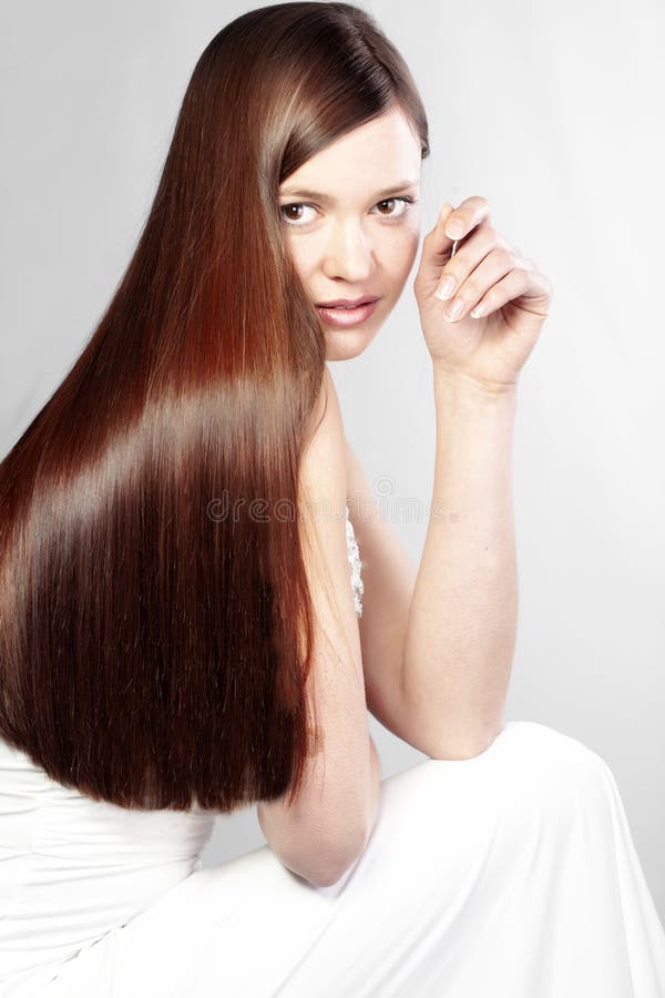 Perfect hair stock image. Image of healthy, fashion, female - 28641519