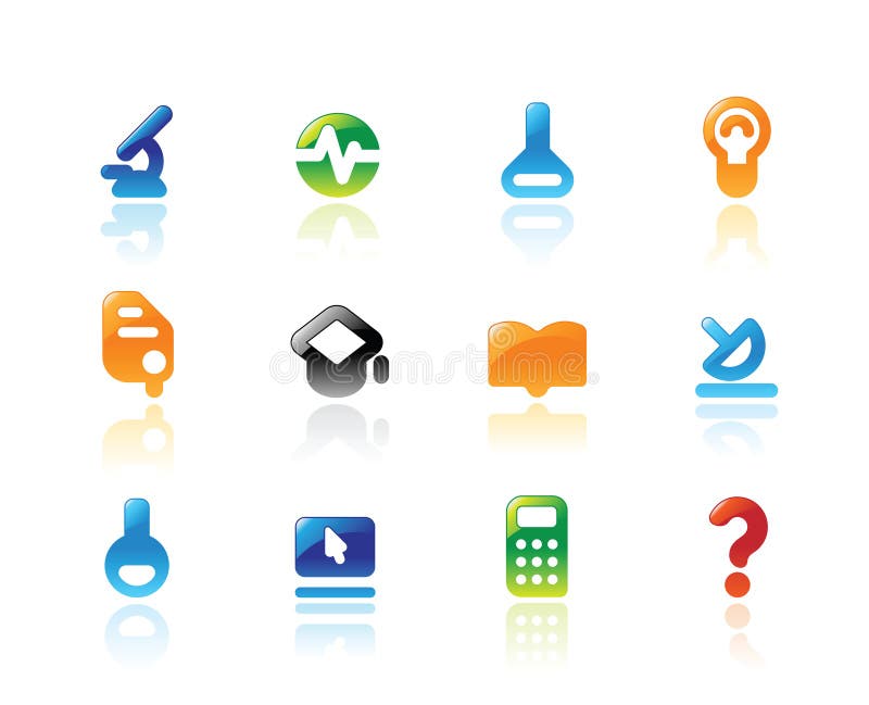 100 perfect icons stock vector. Illustration of phone - 16965601