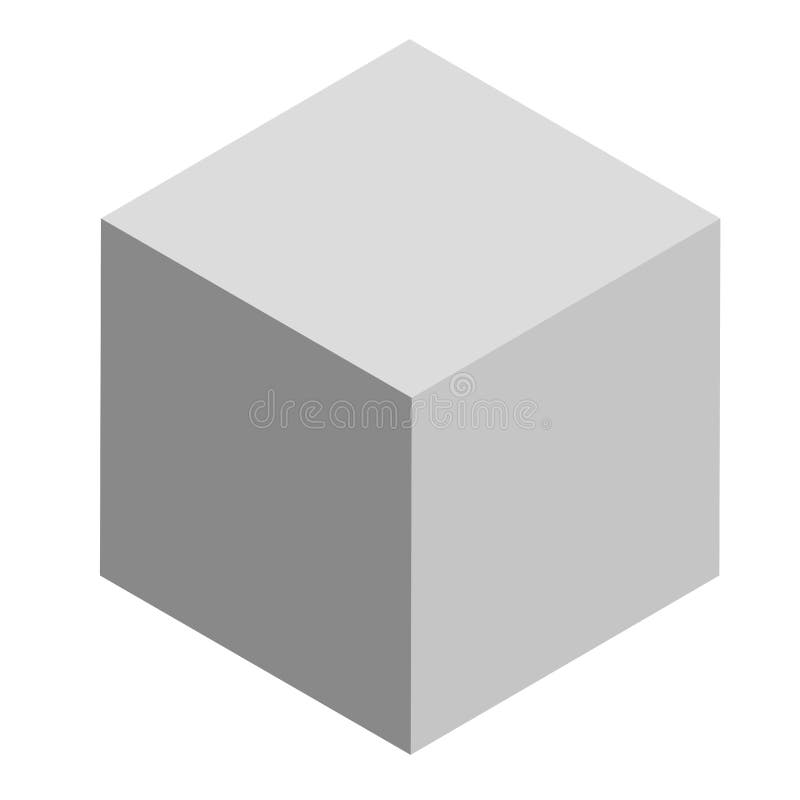 Perfect Isometric Cube Vector Element Stock Vector - Illustration of ...