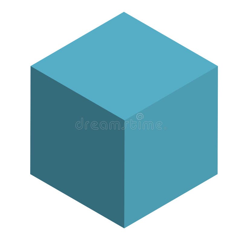 Perfect Isometric Cube Vector Element Stock Vector - Illustration of ...
