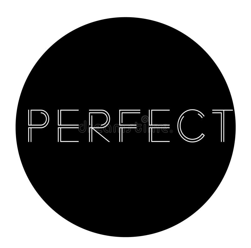 Perfect label illustration stock vector. Illustration of excellent ...
