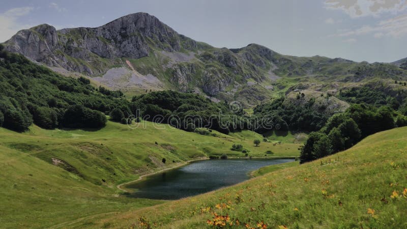 Perfect Lake in Mountains stock image. Image of idyllic - 31250385