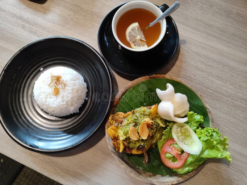 A Perfect Lunch on the Table Indonesian Authentic Stock Image - Image ...