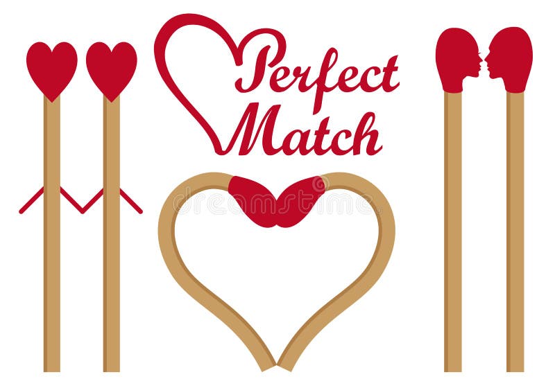 Perfect Match stock illustration. Illustration of complementary - 36241100