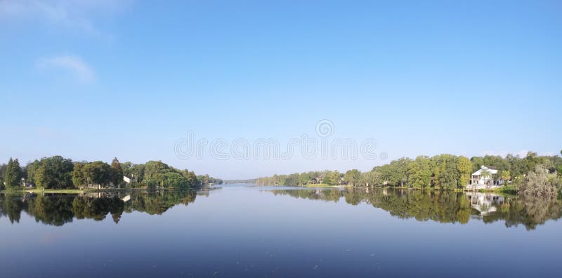 Perfect Mirror Reflection Formed by a River Stock Photo - Image of ...
