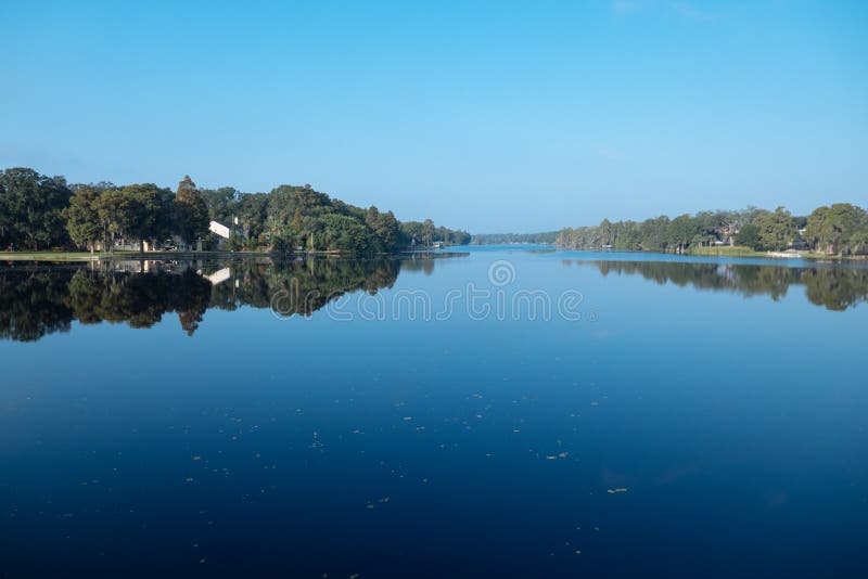 Perfect Mirror Reflection Formed by a River Stock Photo - Image of ...