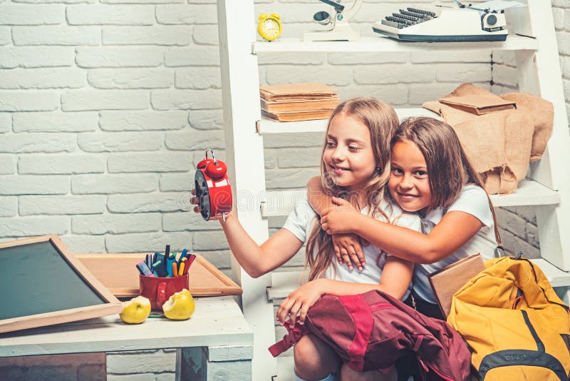Perfect Morning with Two Lovely Kids. Perfect Morning of Little Girls ... Perfect Morning with Two Lovely Kids. Perfect Morning of Little Girls ...