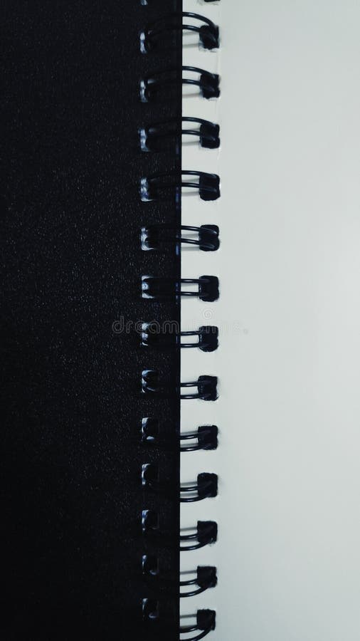 Perfect Partition between White and Black Stock Image - Image of paper ...