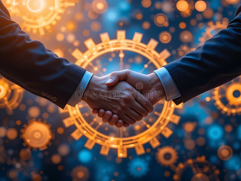 The Perfect Partnership - Trust & Collaboration in Business Stock Photo ...