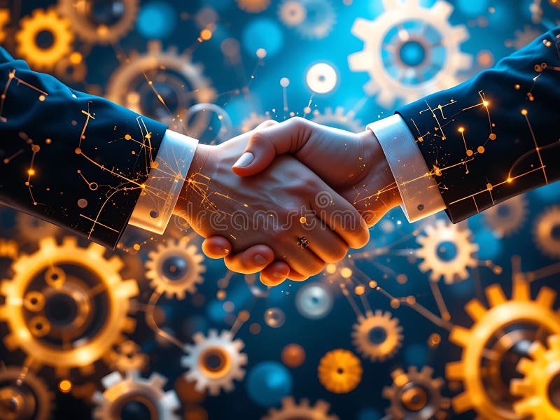 The Perfect Partnership - Trust & Collaboration in Business Stock Image ...