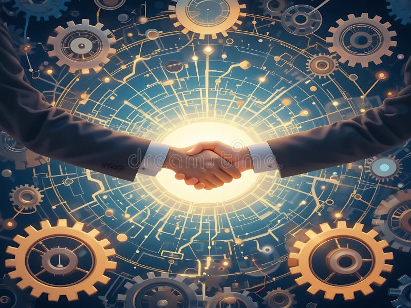 The Perfect Partnership - Trust & Collaboration in Business Stock Photo ...