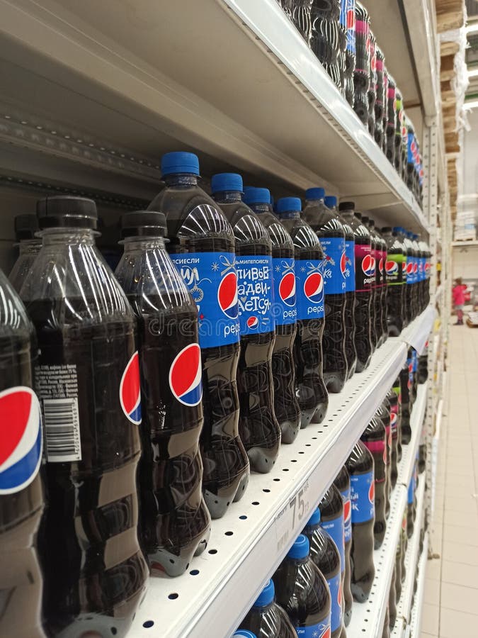 Perfect Pepsi Line on Auchan Editorial Image - Image of auchan, perfect ...