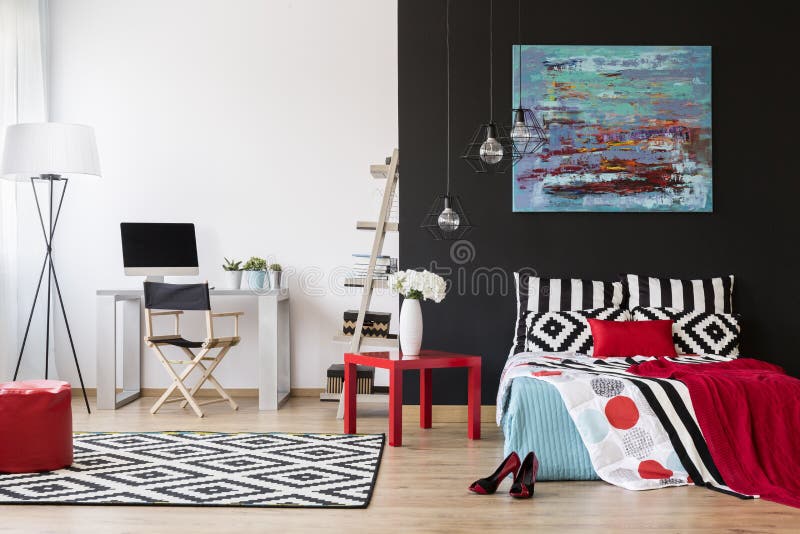Perfect Place To Sleep and Work in Stock Image - Image of furniture ... Perfect Place To Sleep and Work in Stock Image - Image of furniture ...