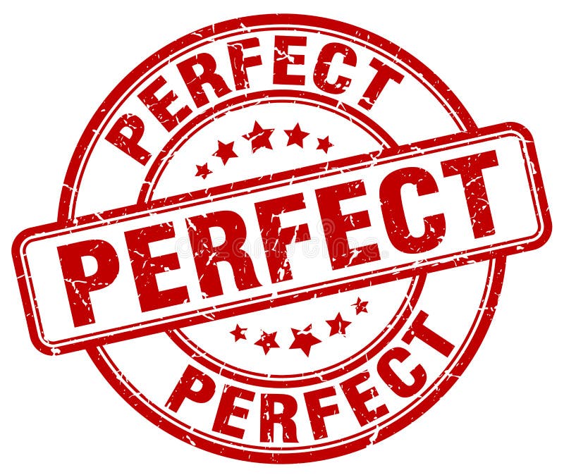 Perfect Red Grunge Round Vintage Stamp Stock Vector - Illustration of ...