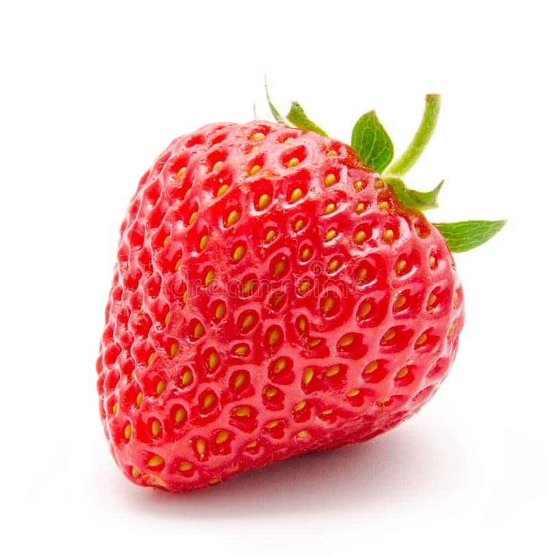 Perfect Red Ripe Strawberry Isolated Stock Photo - Image of strawberry ...