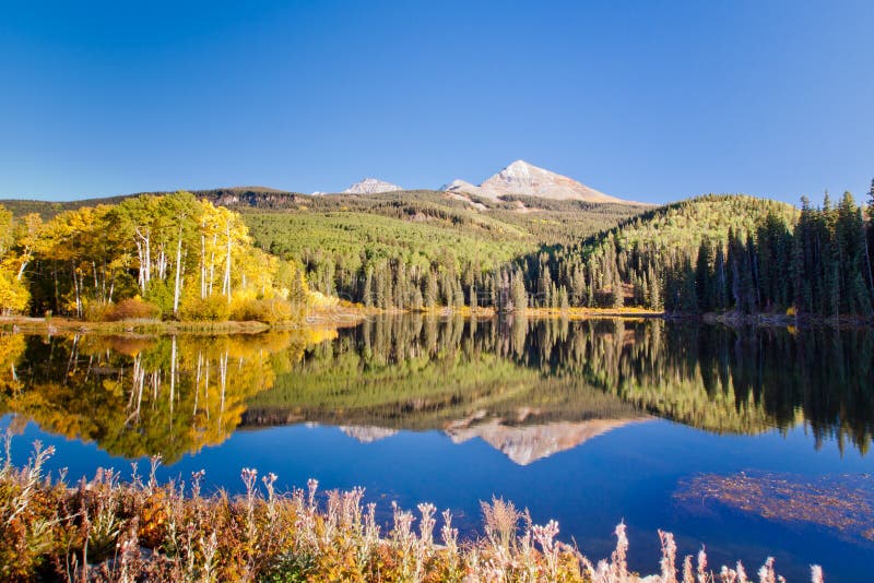 Perfect Reflection stock photo. Image of peak, aspen - 33482228