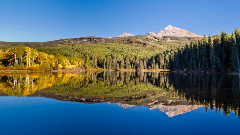 Perfect Reflection stock image. Image of middle, evergreen - 33482257