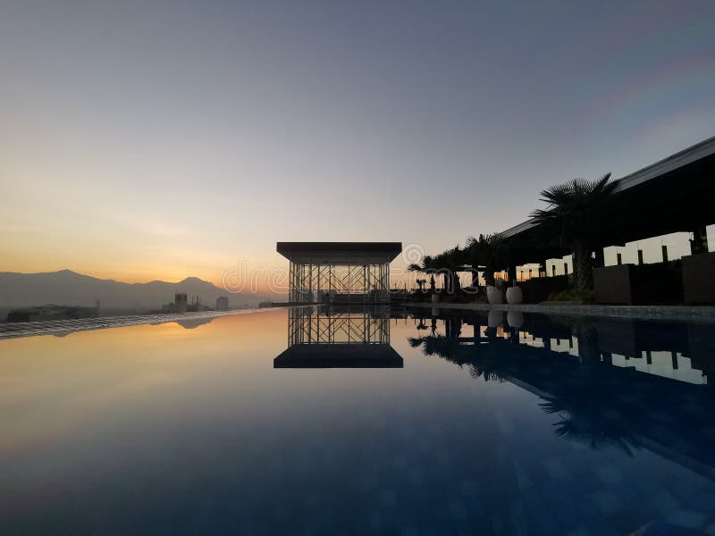 The perfect reflection stock image. Image of bridge - 213140041