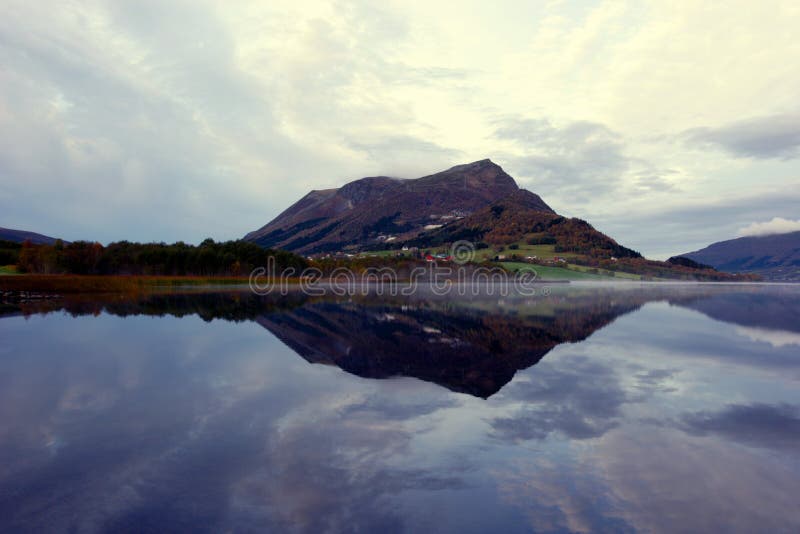 Perfect Reflections in Mountain Lake Stock Photo - Image of calm ...