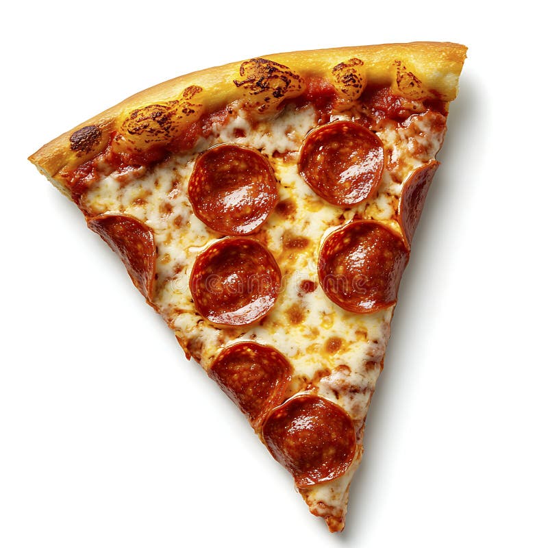 Perfect Salami Pizza Slice with Melted Cheese Stock Photo - Image of ...