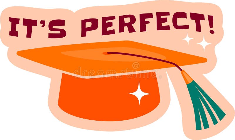 It is Perfect School Sticker Stock Vector - Illustration of education ...