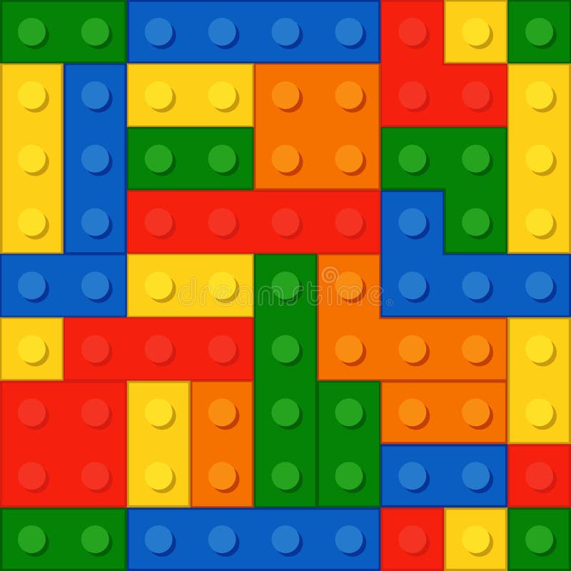 Perfect Seamless Pattern of Plastic Parts. the Colors Don T Mix with ...