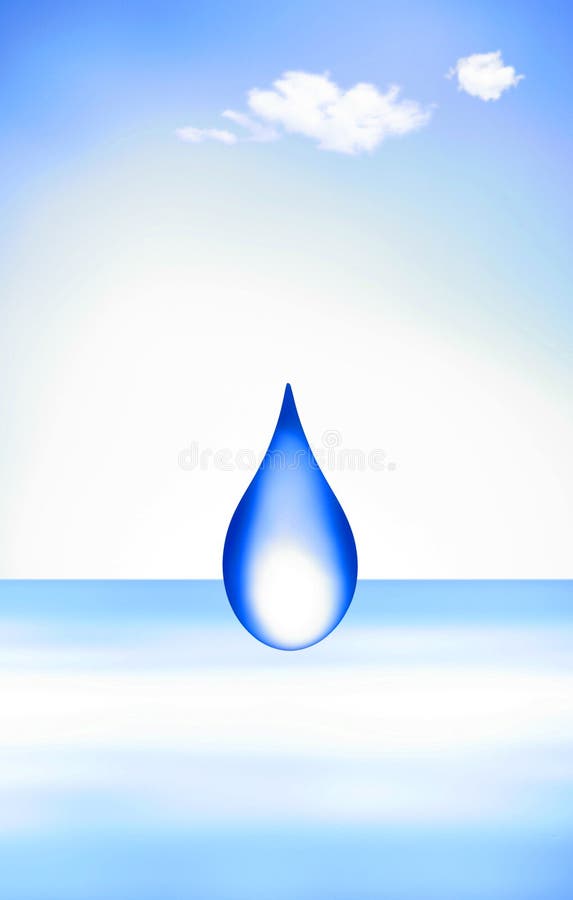 The Perfect Shape of a Drop Stock Illustration - Illustration of ...