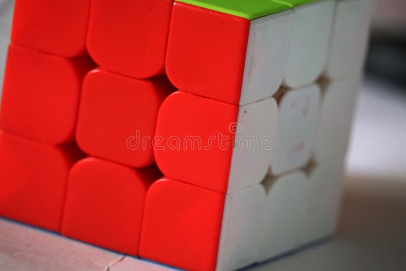 Cube Taken Shot with Background Blurred Editorial Image - Image of shot ...