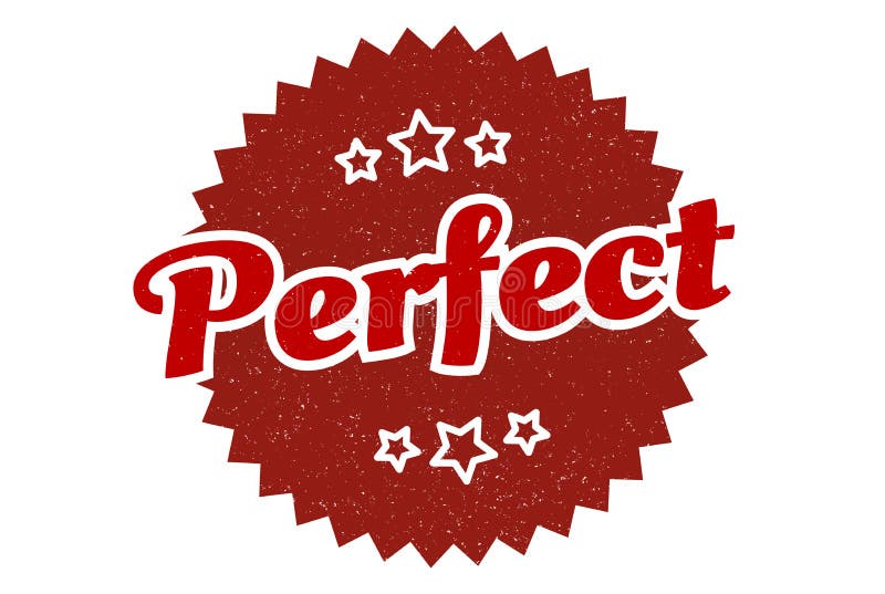 Perfect Sign. Perfect Vintage Retro Label Stock Vector - Illustration ...