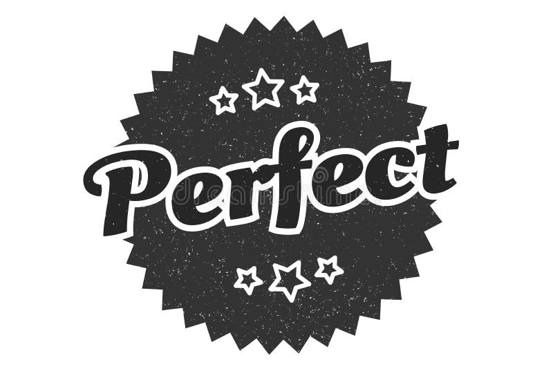 Perfect Sign. Perfect Vintage Retro Label Stock Vector - Illustration ...