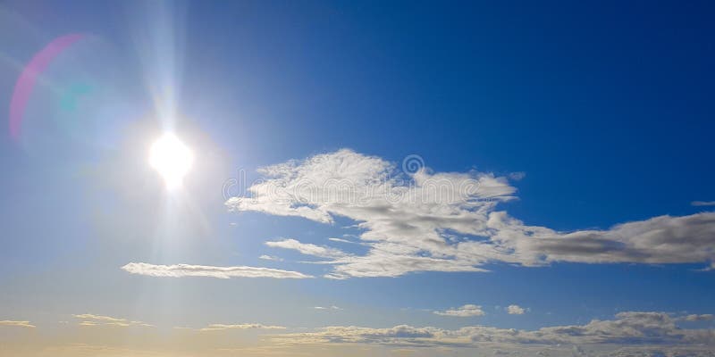 Perfect Sky Clouds Background Stock Photo - Image of white, orange ...