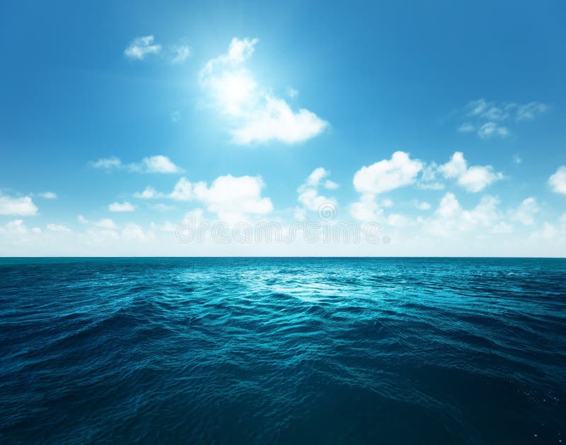 Ocean and perfect sky stock image. Image of fresh, ocean - 8665163